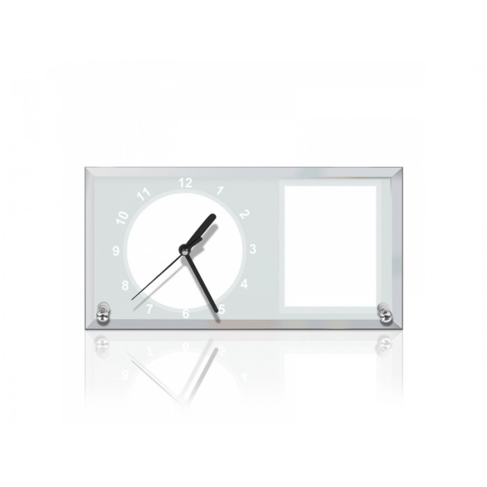 Ceas sticla personalizat dreptunghi 01 - Cadouri personalizate si ...